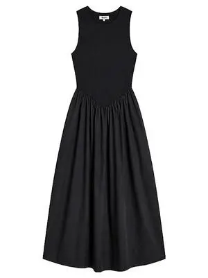 RO&ZO Sleeveless Cotton Midi Dress - Black