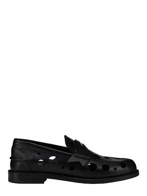 CHRISTIAN LOUBOUTIN The Plato Dots Leather Loafers - Black