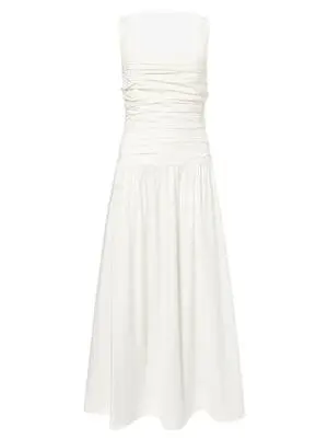 REFORMATION Reformation Nesta Cotton Midi Dress White