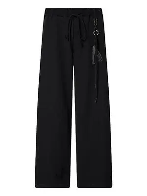 SONG FOR THE MUTE Wide-leg Woven Trousers - Black