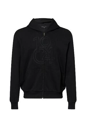 FIFA 1904 Embroidered Logo Cotton Hoodie - Black