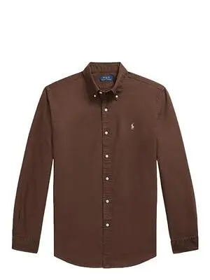 Polo Ralph Lauren Logo-embroidered Cotton Oxford Shirt - Nutmeg Brwn