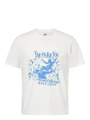 TWOJEYS Souvenir Brand-print Cotton T-shirt - White