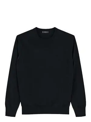 Boggi Milano Extrafine Merino-wool Jumper - Black