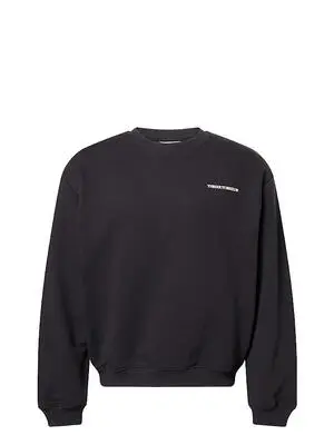THE COUTURE CLUB Logo-print Cotton Sweatshirt - Black