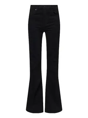 FRAME The Flare High-rise Stretch-denim Jeans - Black