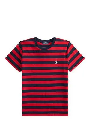 Polo Ralph Lauren Striped Cotton Jersey T-shirt - Navy Red