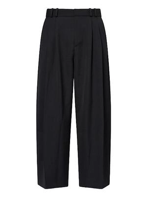 Studio Nicholson Double-pleat Volume Wool-blend Trousers - Black