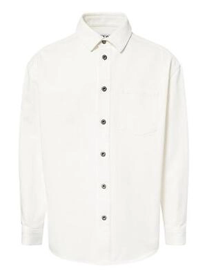 Loewe Anagram-embroidered Cotton Overshirt - White