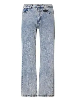 1886 Faded Wash Boot-leg Denim Jeans - Blue