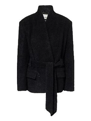 Isabel Marant Étoile Syndra Shawl-lapel Belted Jacket - Black