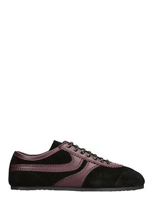Dries Van Noten Dustin Suede Trainers - Blk/brown