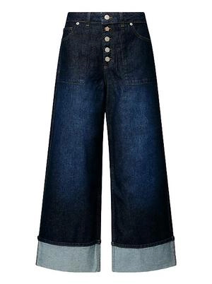DAMSON MADDER Gigi Wide-leg Denim Jeans - Indigo