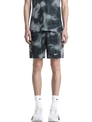 Nike Miler Dri-fit Running Shorts With Graphic Print - Grey