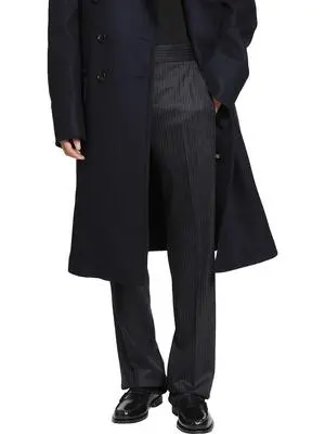 TOM FORD TOM FORD Herringbone Stripe Wool Trousers