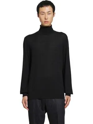 Giorgio Armani Cashmere Roll Neck Sweater - Black