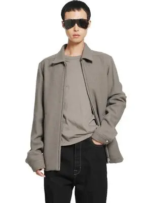 RICK OWENS Rick Owens Boiled Wool Zip-Up Jacket