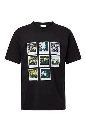 Dries Van Noten Photograph-print Crewneck Cotton-jersey T-shirt - Black