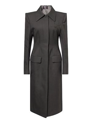 MUGLER Mugler Tailored Hourglass Wool Coat