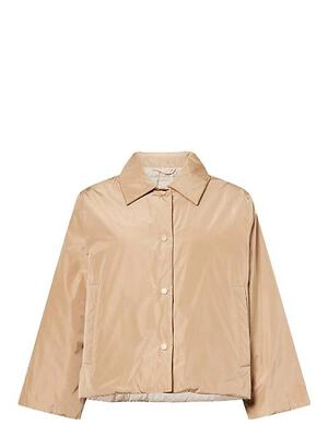 Max Mara Cropped Quilted Soft-shell Jacket - Camel