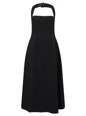 Oddmuse Halter Neck Midi Dress - Black