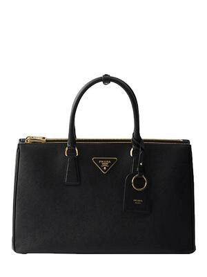 Prada Galleria Saffiano Leather Bag - Black