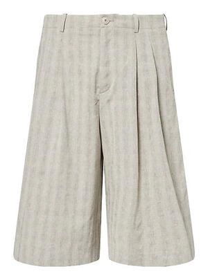 Our Legacy Split Wide-leg Pleated Shorts - Multi