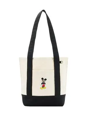 THE DISNEY STORE AT SELFRIDGES Mickey Mouse Embroidered Canvas Tote Bag - Multi-coloured