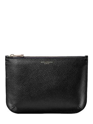 ASPINAL OF LONDON Ella Large Leather Pouch - Black