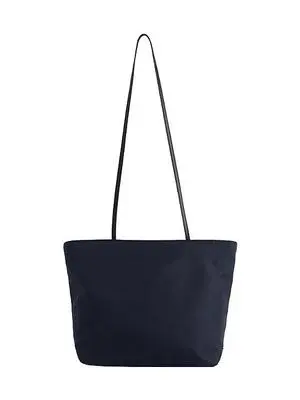 VALESQUE Spaghetti Strap Nylon Shoulder Bag - Navy