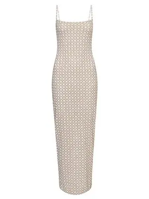 Monday Swimwear Provence Printed Stretch-woven Maxi Dress - Tile Geo