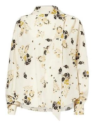 Isabel Marant Étoile Fedry Floral-print Silk-blend Blouse - Ecru