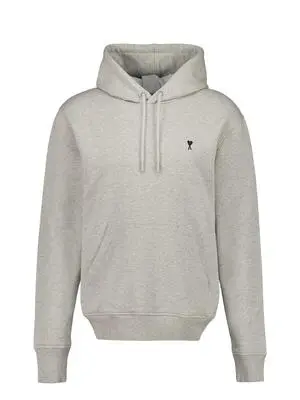 AMI Paris Heather Cotton De Coeur Sweatshirt - Grey