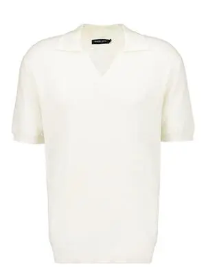 Frescobol Carioca Knitted Polo Shirt White