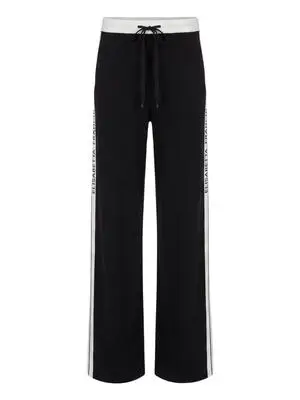 Elisabetta Franchi Striped Drawstring Sweatpants - Black