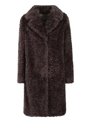 Herno Faux Fur Coat - Black
