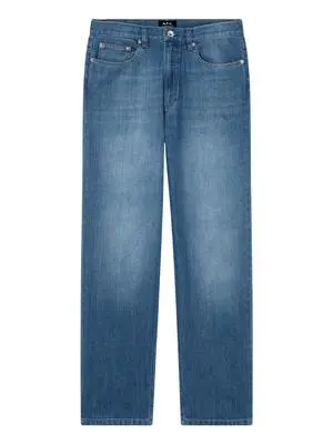 A.P.C. A.P.C. Martim Faded Straight-Leg Jeans
