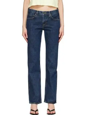 AGOLDE Agolde Non-Stretch Slim-Fit Jeans With Faded Finish