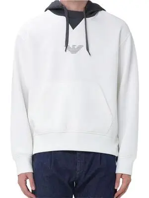 EMPORIO ARMANI Emporio Armani Long Sleeve Sweatshirt With Drawstring Hood