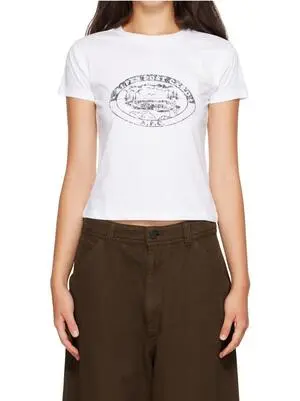 A.p.c. Vintage-effect Camping Logo T-shirt - White