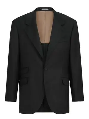 Brunello Cucinelli Cavallo Tailor Wool Blazer - Black