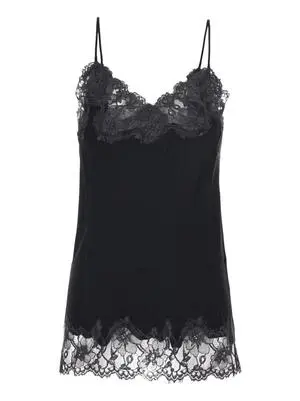 GOLD HAWK Gold Hawk V-Neck Lace Trimmed Camisole