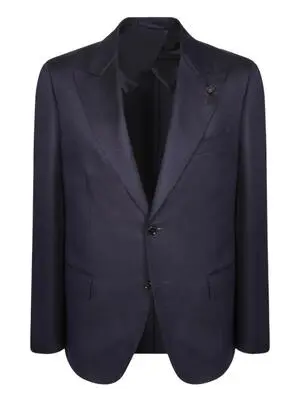 LARDINI Long-sleeve Blazer - Blue