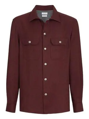 Brunello Cucinelli Brunello Cucinelli Flannel Shirt Jacket With Chest Pockets Lava