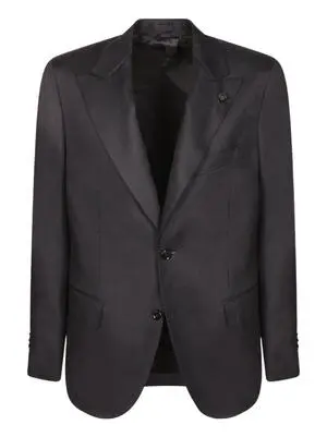 LARDINI Long-sleeve Blazer - Black