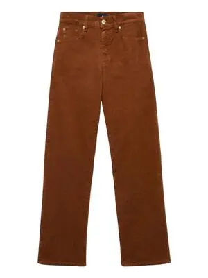 7 For All Mankind Straight-leg Corduroy Trousers - Brown