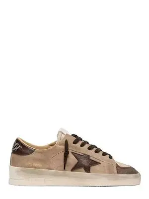 GOLDEN GOOSE Stardan Lace-up Sneakers - Beige