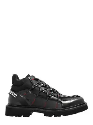 Dsquared2 Dsquared2 Logo Lace-Up Ankle Boots Black
