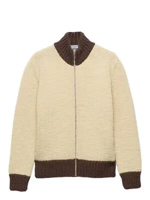 PRADA Prada Wool Zipper Cardigan