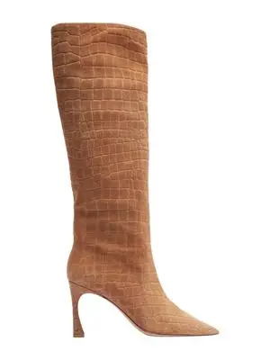 ALEXANDRE BIRMAN Kyra 85 Stiletto Heel Boots - Chai